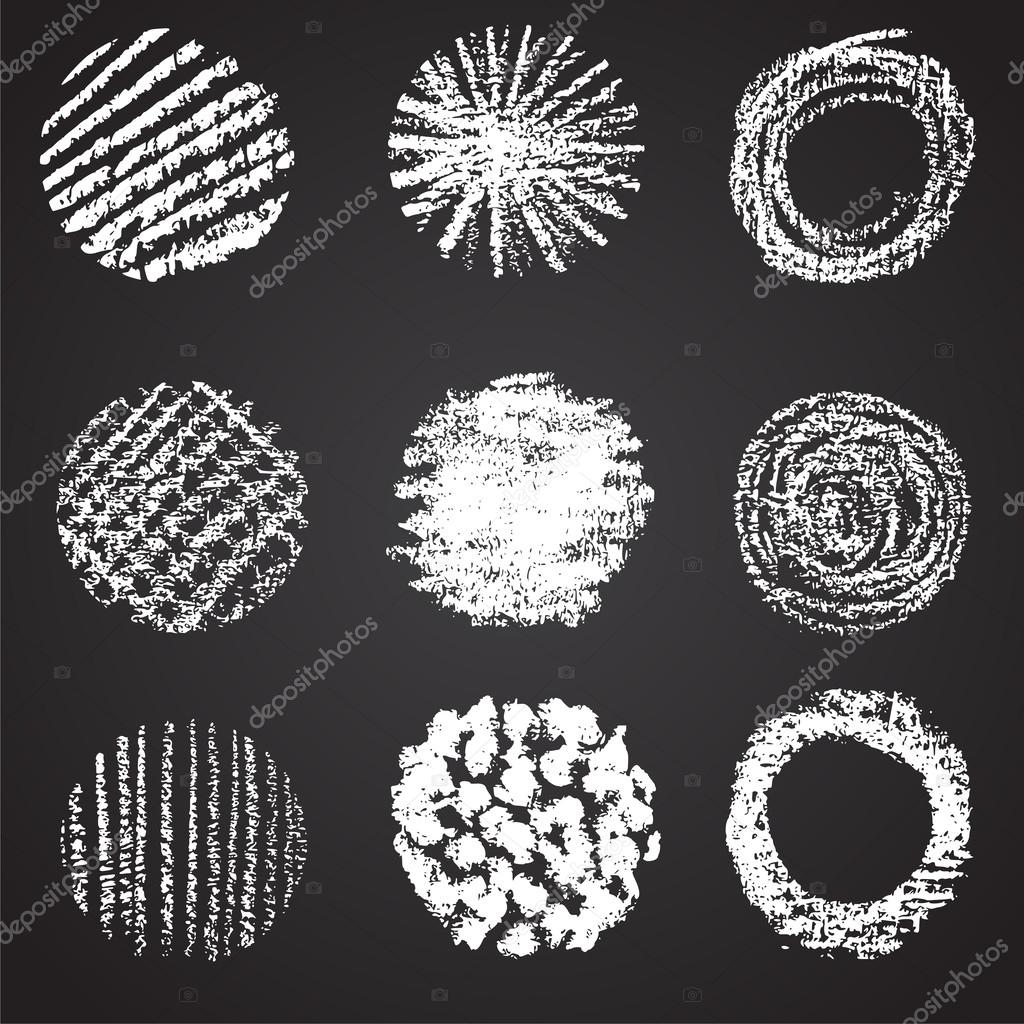 Chalk painted circles. — Stock Vector © Anat21om #59806069
