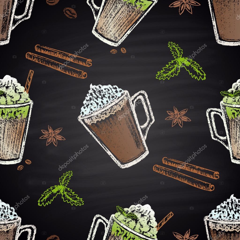 Iced coffee pattern Stock Vector Image by ©Anat21om #78422784