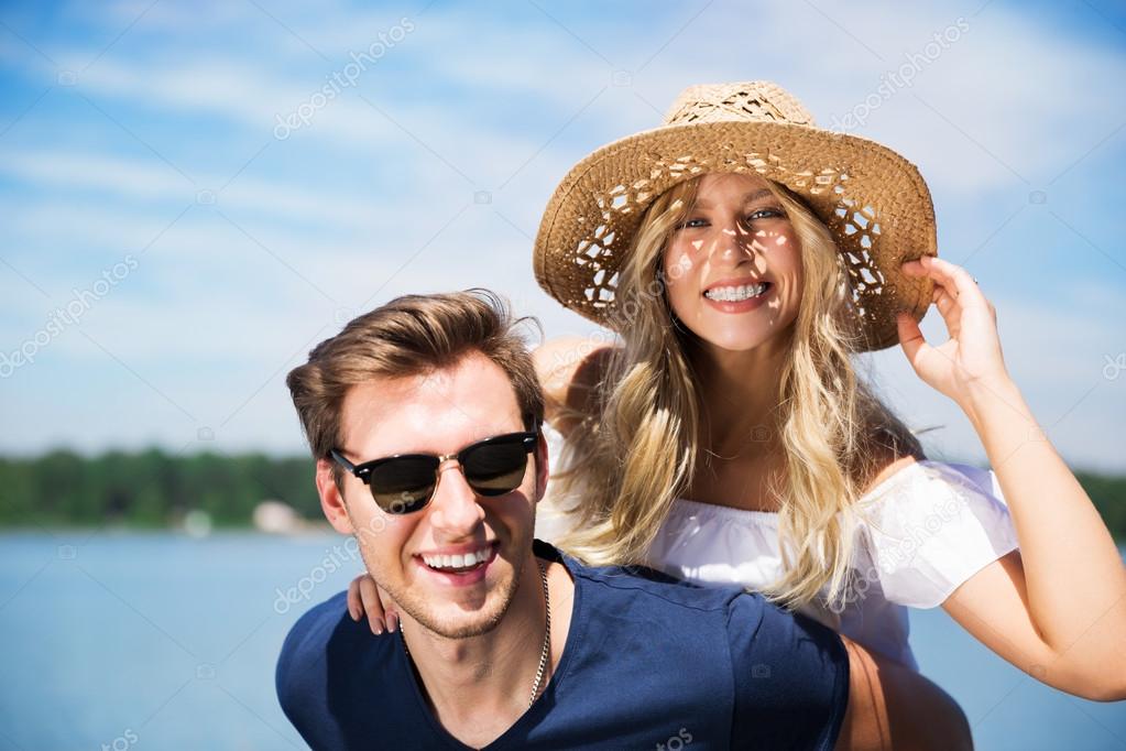 Happy couple having fun — Stock Photo © InnerVisionPRO #121529736