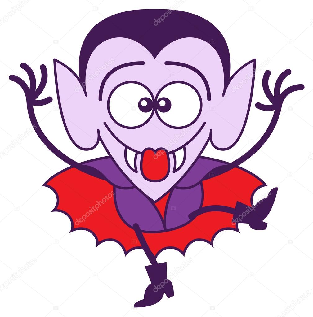 Cool vampiro sacando la lengua Vector de stock #55155831 de ©zoo-co
