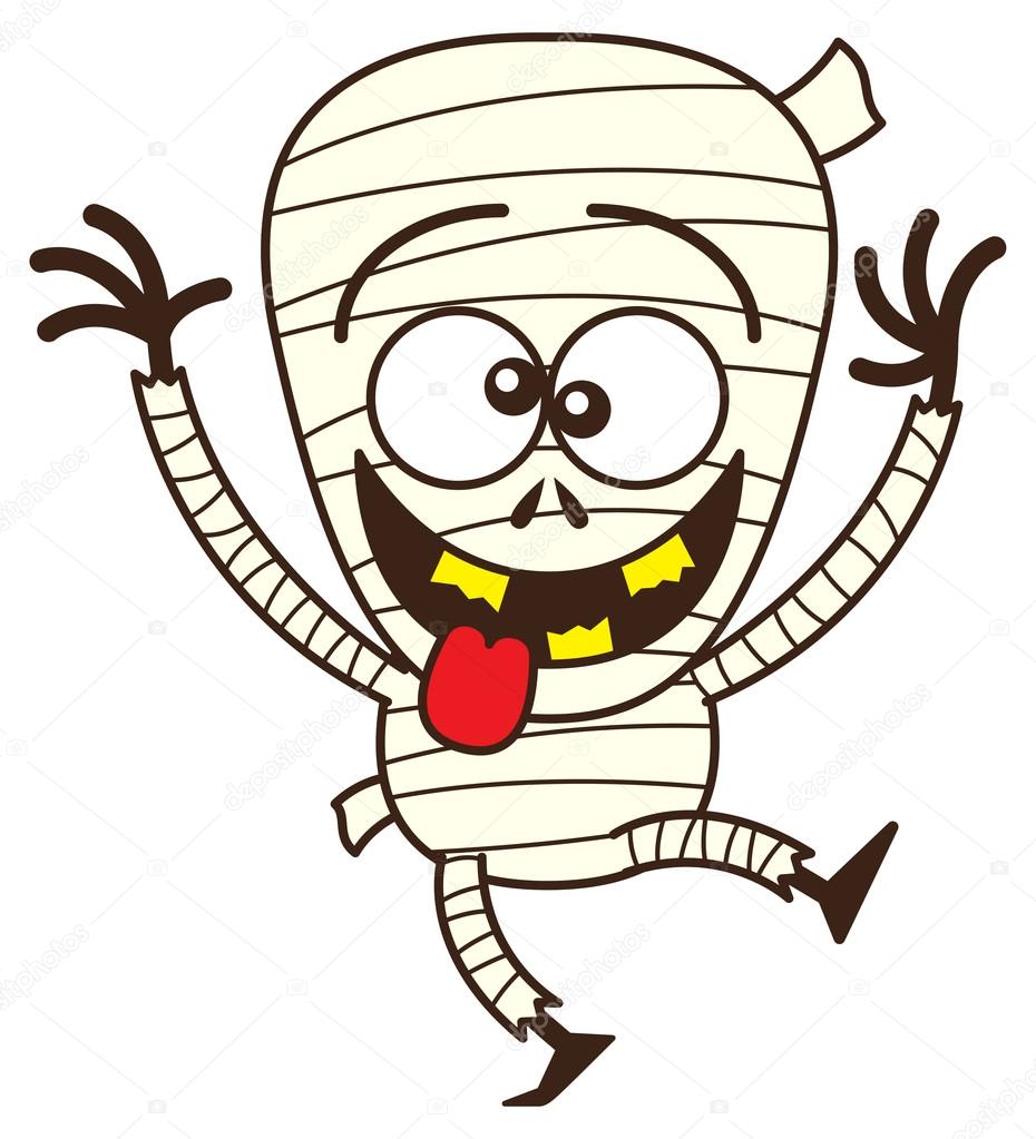 Mummy sticking his tongue out Stock Vector Image by ©zoo-co #55156171