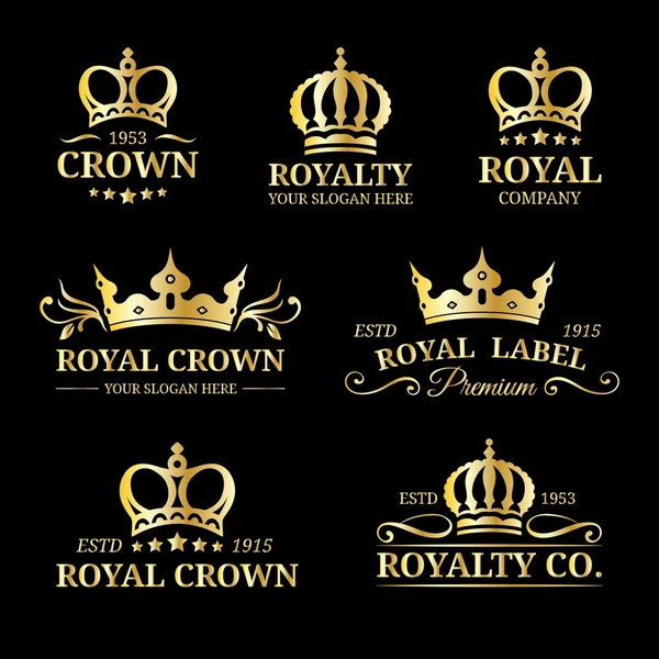 Gold elite crown Vector Art Stock Images | Depositphotos
