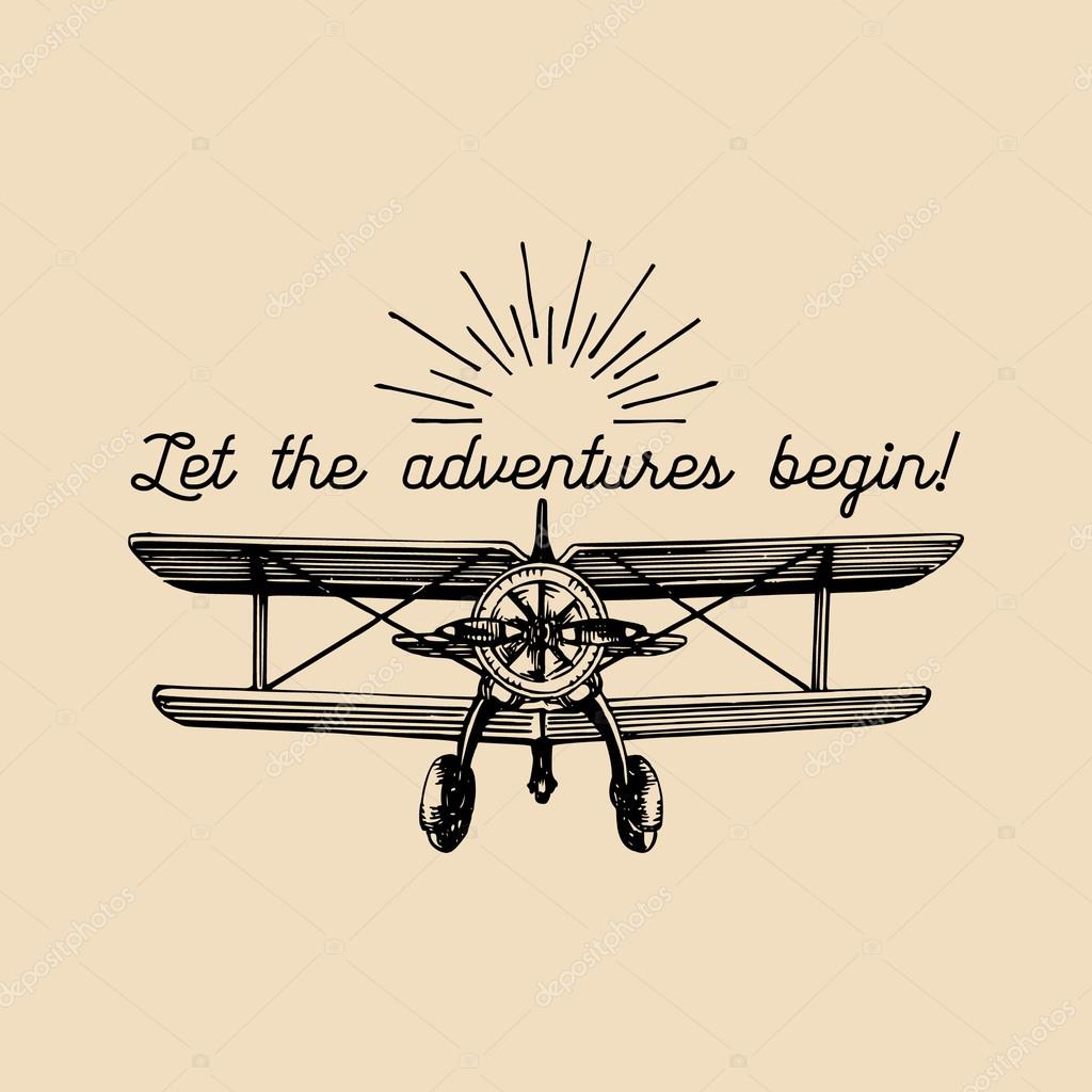 Vintage Airplane Logo Stock Vector Image By ©vladayoung 102082840