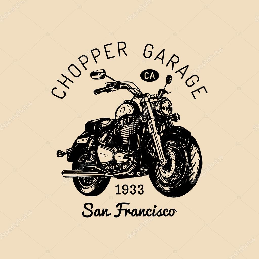 Chopper garage logotype Stock Vector Image by ©vladayoung #102083038
