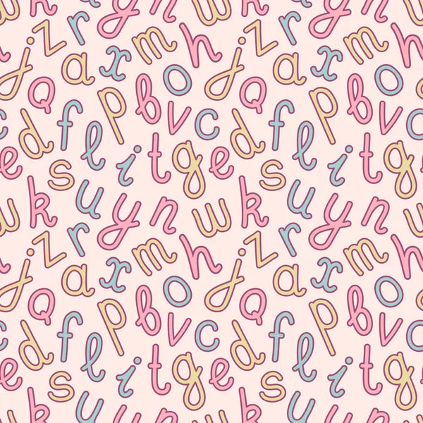 Endless doodle alphabet pattern Vector Art Stock Images | Depositphotos