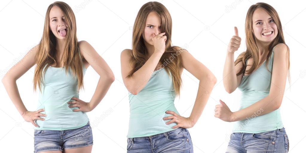 Young woman face expressions composite Stock Photo by ©vika-pavlyuk ...