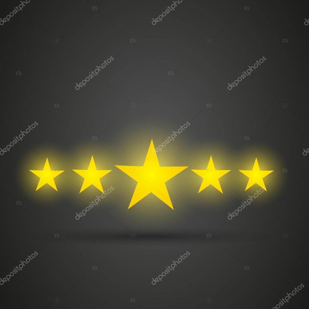Five shiny golden stars Stock Vector Image by ©kup #60943755