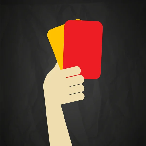 Referee red yellow cards Stock Vector Image by ©kup #61733091
