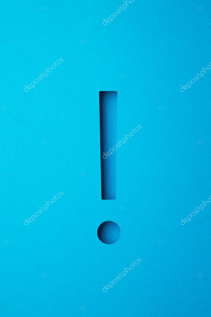 Blue exclamation mark Stock Photo by ©bogdandreava 117420920