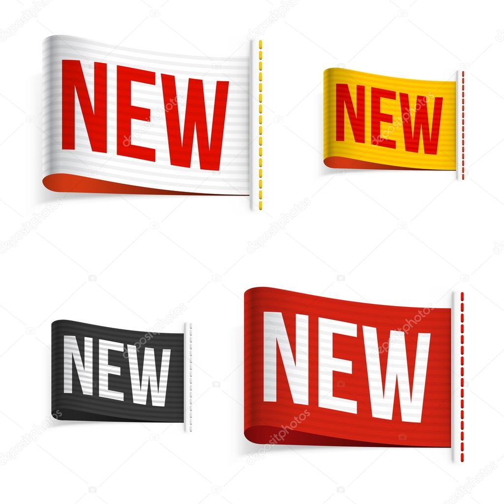 New labels Stock Vector by ©ober-art 76586669