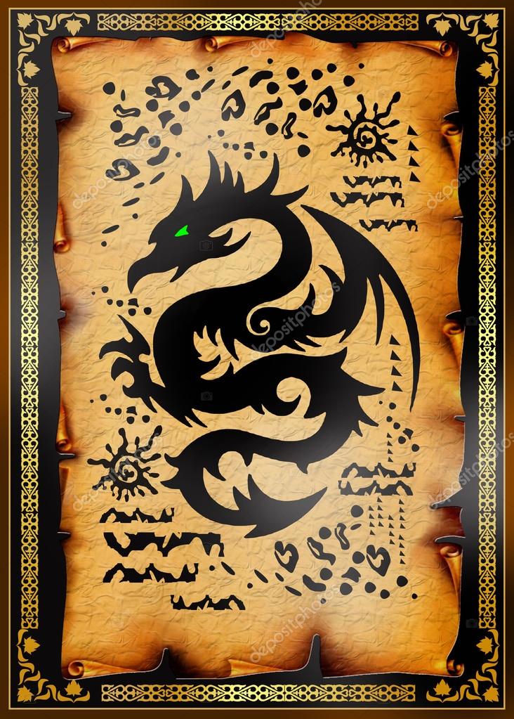 Collection of papyrus, symbols and designs, ornaments and elements ...