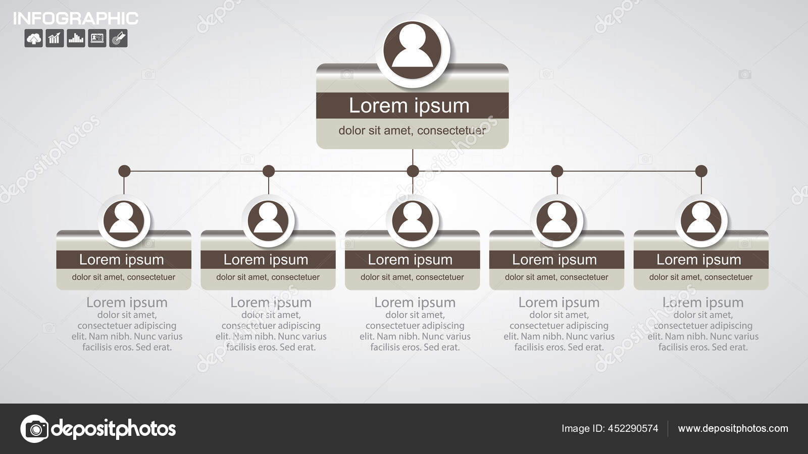 Vector Modern Simple Organization Chart Template Vector Illustration ... Vector Modern Simple Organization Chart Template Vector Illustration ...