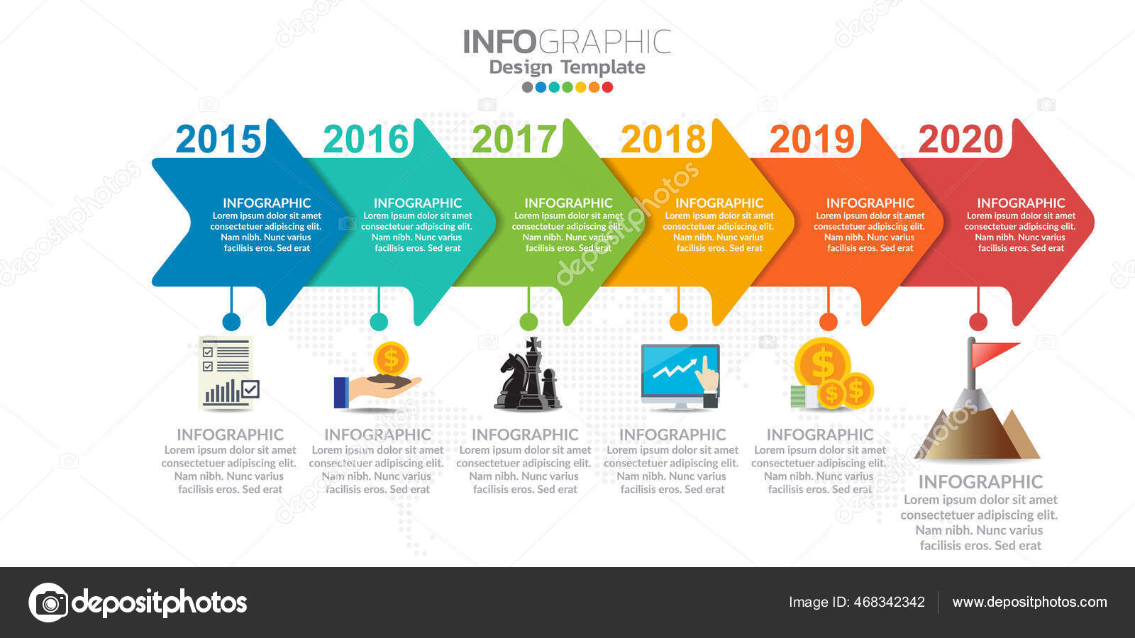 Step Timeline Infographics Design Template Options Process Diagram ...