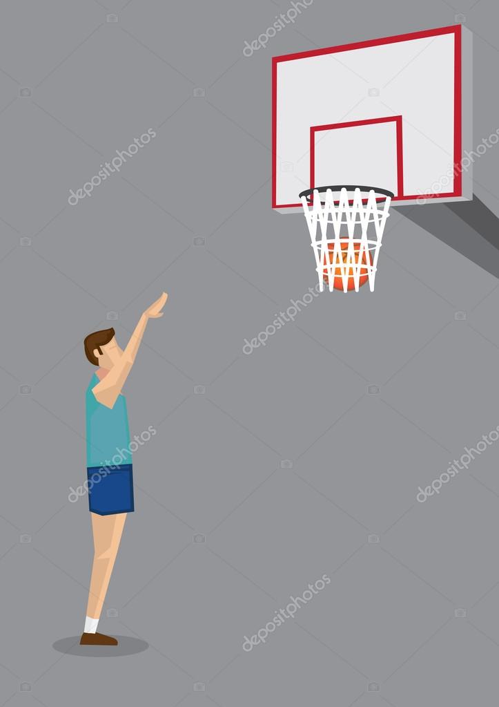 Basketball Hoop And Ball Side View