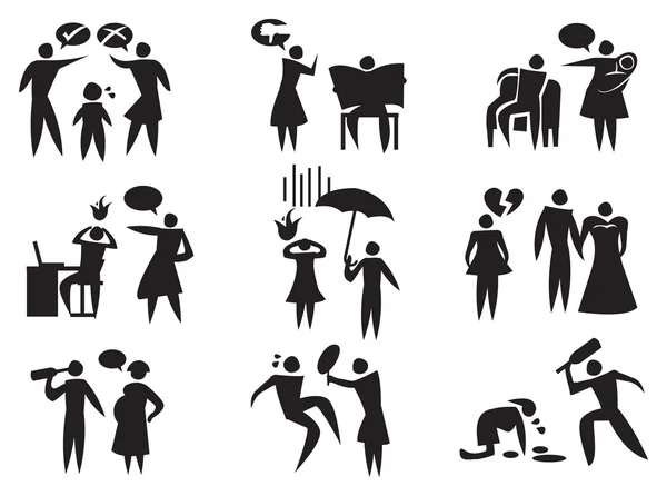 Icono violencia Vector Art Stock Images | Depositphotos