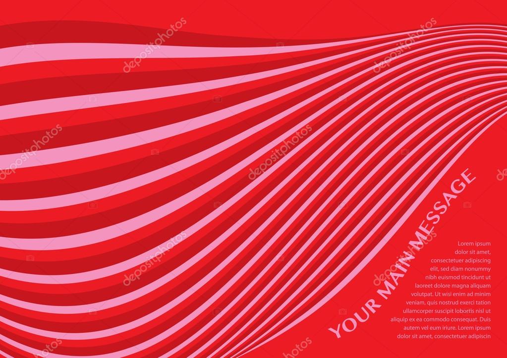 Layout design of smooth lines background in red color Stock Vector by ...