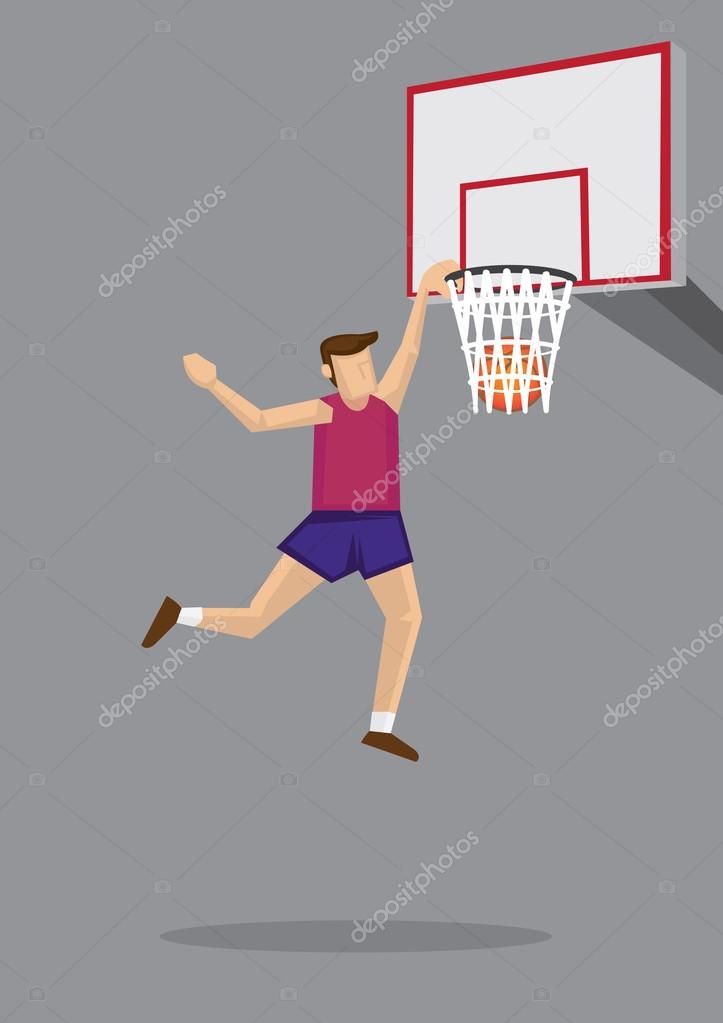 Slam Dunk Vector Cartoon Illustration Stock Vector Image by ©hofred ...