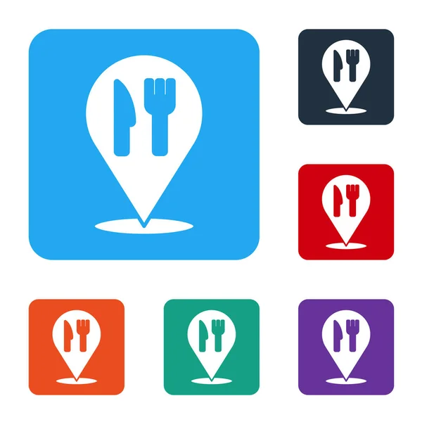 음식점지도아이콘 Imágenes Vectoriales, Gráfico Vectorial de 음식점지도아이콘 ...