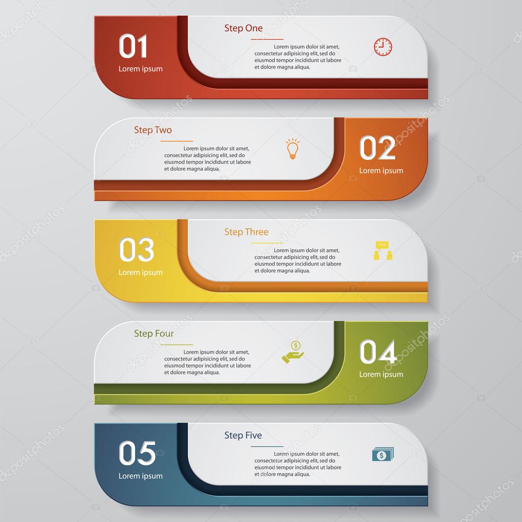 Design clean number banners template. Vector. Stock Vector by ©empty ...