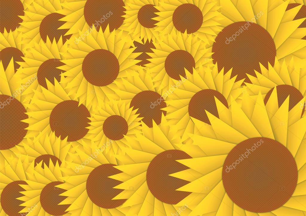 Sun flower abstract background — Stock Vector © ingka.d.jiw #53530485
