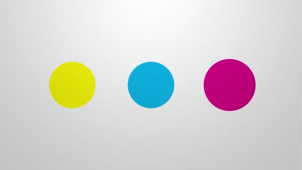 Subtractive color mixing in CMYK color space — Stock Video © mimacz ...