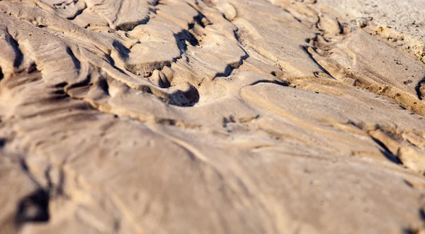 Sand surface with the relief formed by water currents - Stock Image ...