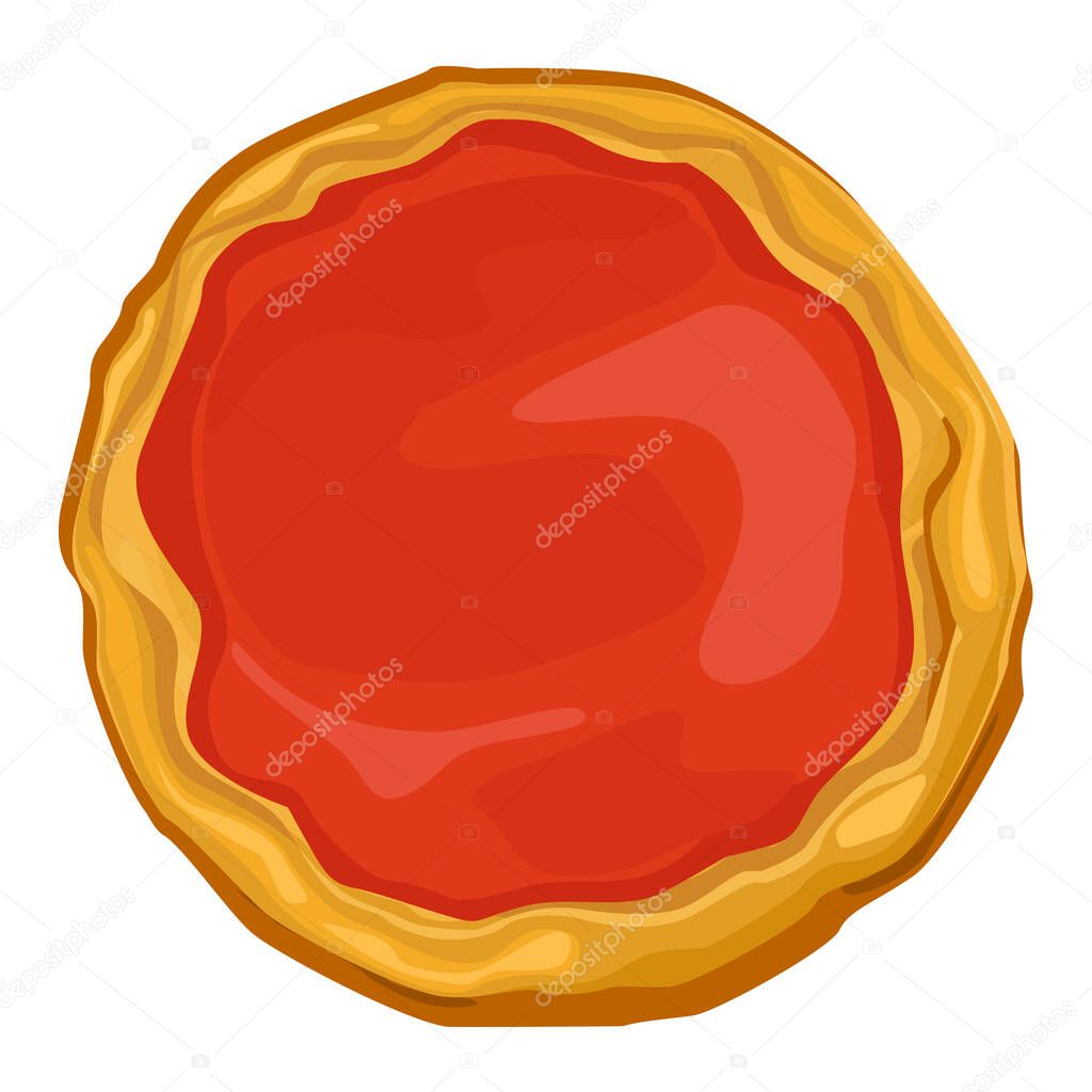 Masa de pizza preparada con salsa de tomate sobre la recolección de ... Masa de pizza preparada con salsa de tomate sobre la recolección de ...