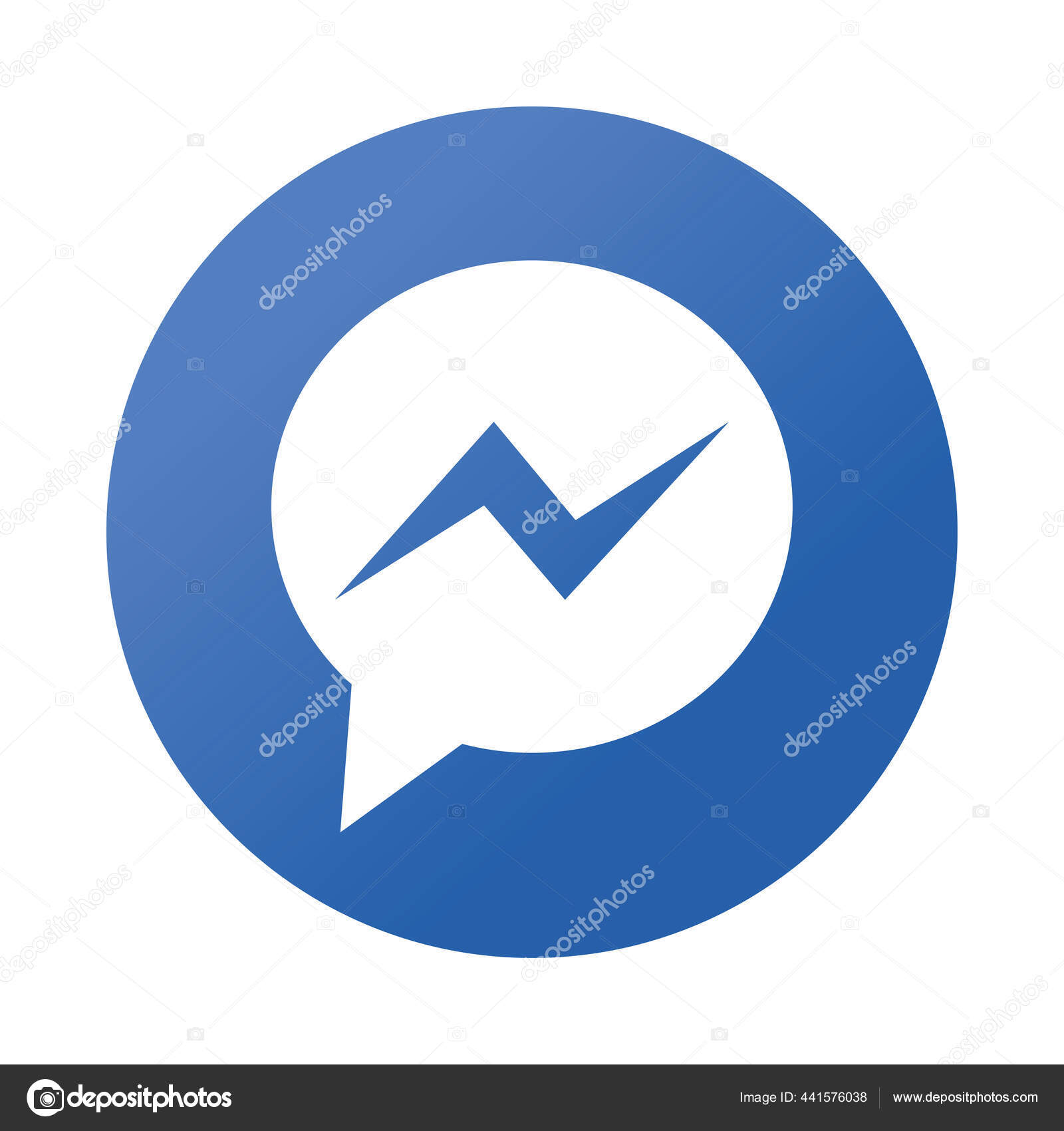 Messenger logo symbol icon, colorful design Stock Vector Image by ©vec ...