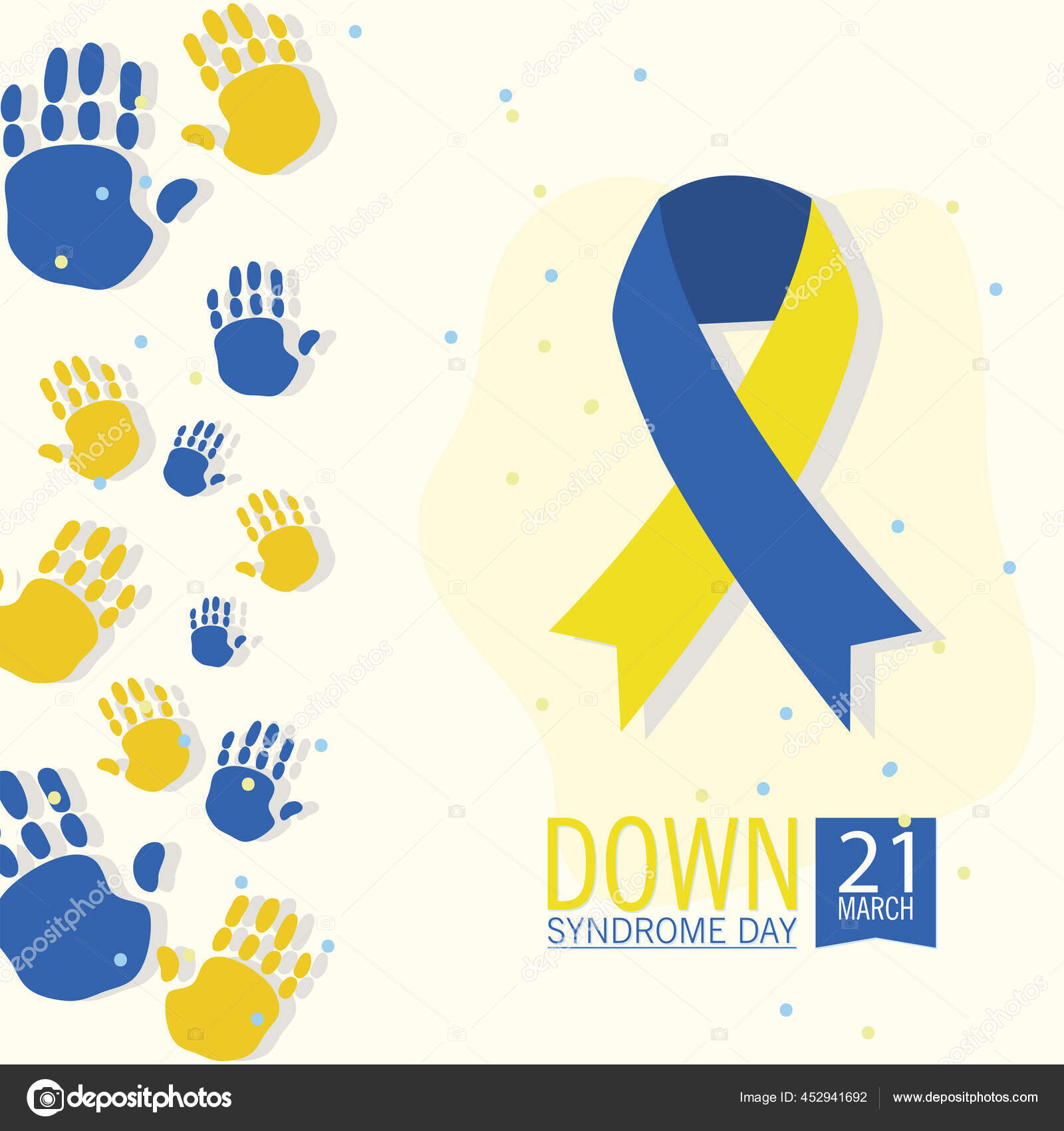 Down syndrome ribbon Stock Vector by ©vec.stock 452941692