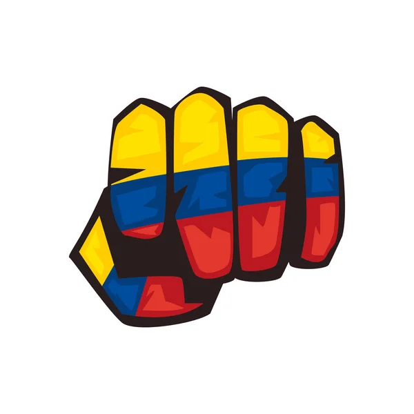 Mano de colombia imágenes de stock de arte vectorial | Depositphotos