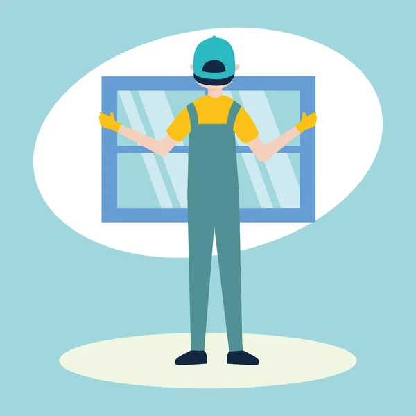 100,000 Cartoon window washer Vector Images | Depositphotos