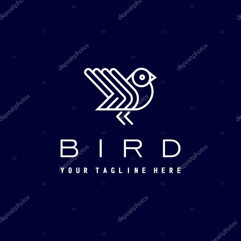 Unique and Very attractive bird in line art Image graphic icon logo design abstract concept ...
