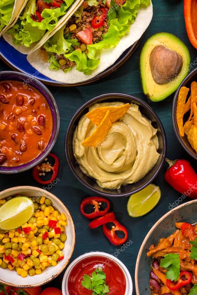 Mixed mexican food Stock Photo by ©somegirl 115883864