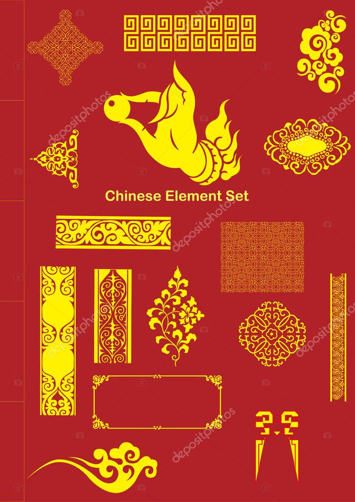 Chinese Vector Illustration Elements Stock Vector by ©asiaidea 55983051