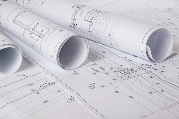 Architectural blueprints and blueprint rolls Stock Photo by ©vipmen ... Architectural blueprints and blueprint rolls Stock Photo by ©vipmen ...