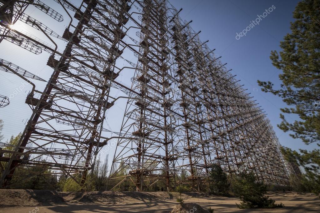 Chernobyl: Duga old soviet radar system Stock Photo by ©enolabrain 78183704