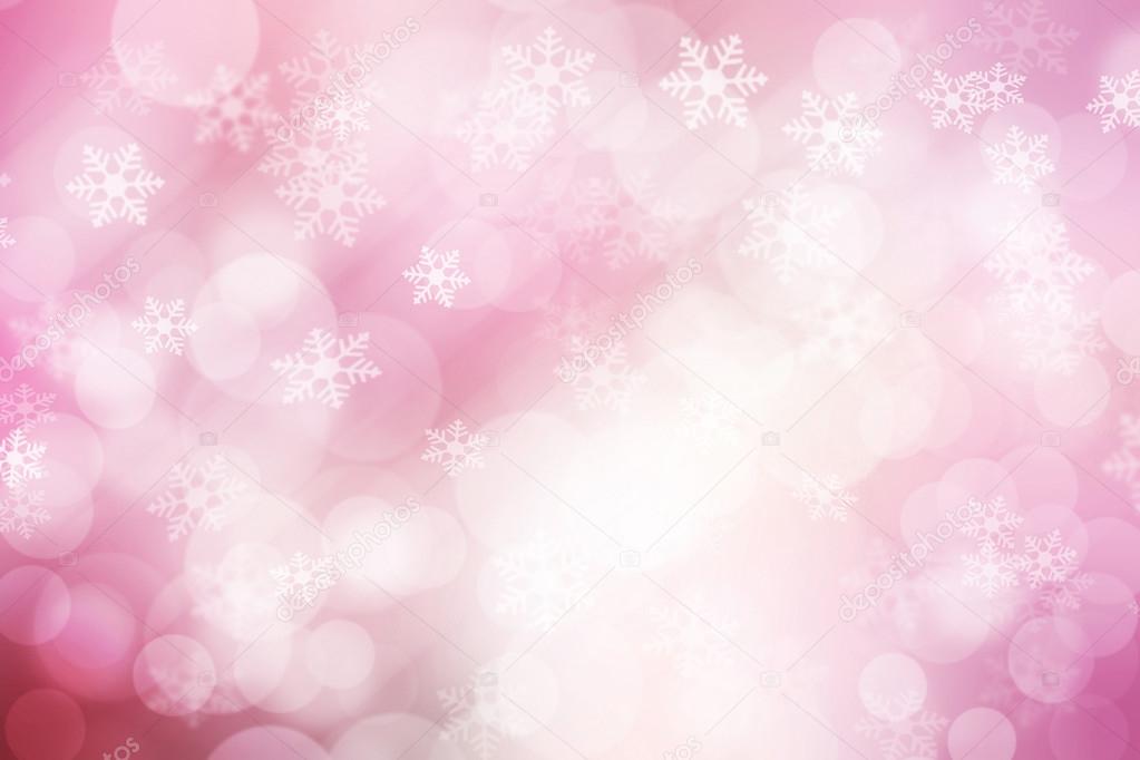 Pink Snow Background