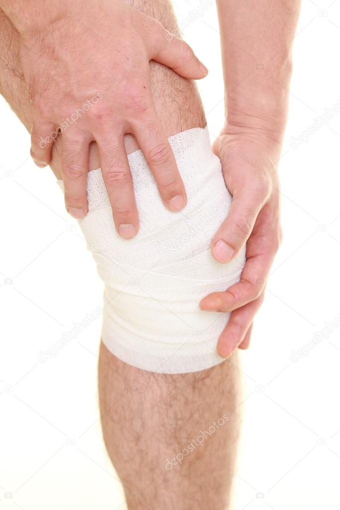Sprained knee Stock Photo by ©deeblue 57736603