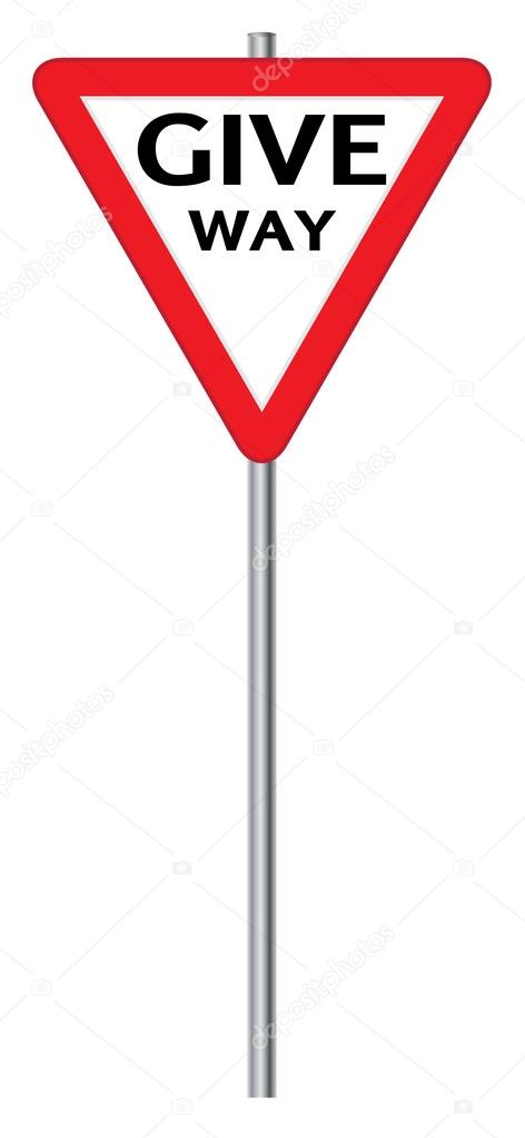 Give Way Sign Stock Vector Image by ©Davidscar #62688953