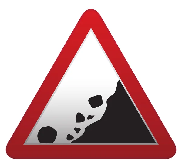 ᐈ Falling rocks sign stock vectors, Royalty Free falling rocks ...