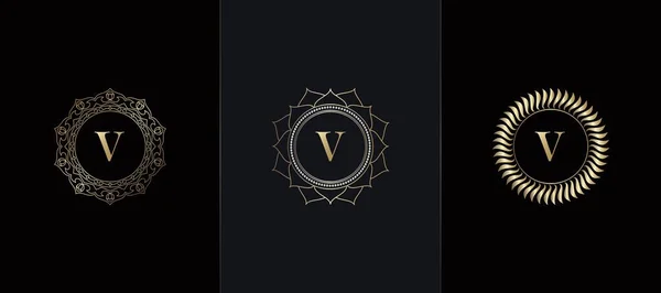 Golden v logo Vector Art Stock Images | Depositphotos
