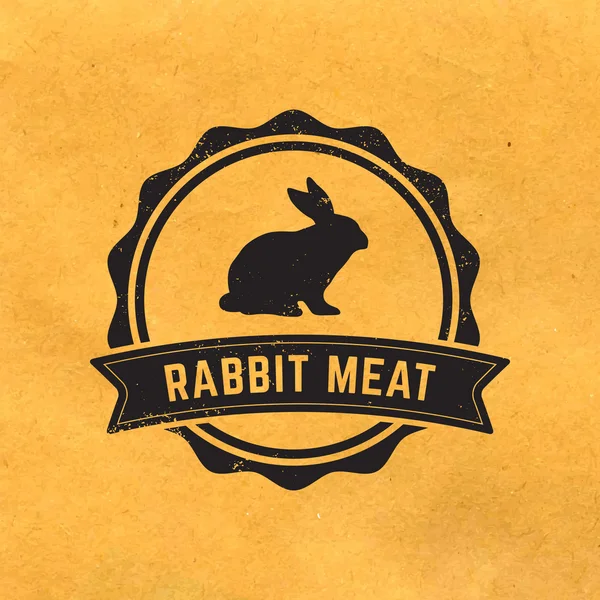 Premium rabbit meat label — Stock Vector © igorrita #78289436