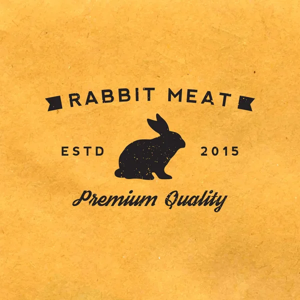 Premium rabbit meat label — Stock Vector © igorrita #78289436