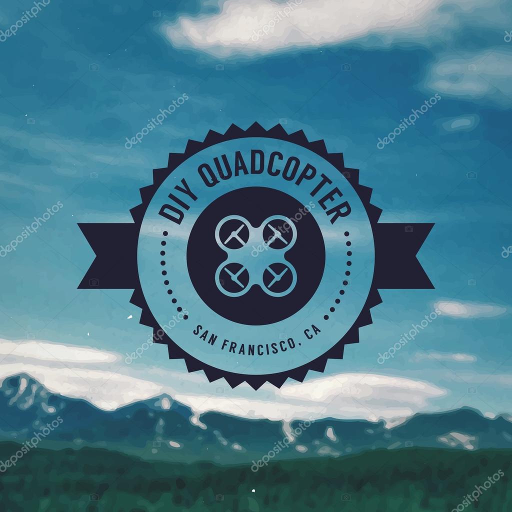 Diy quadcopter emblem Stock Vector Image by ©igorrita #78295304