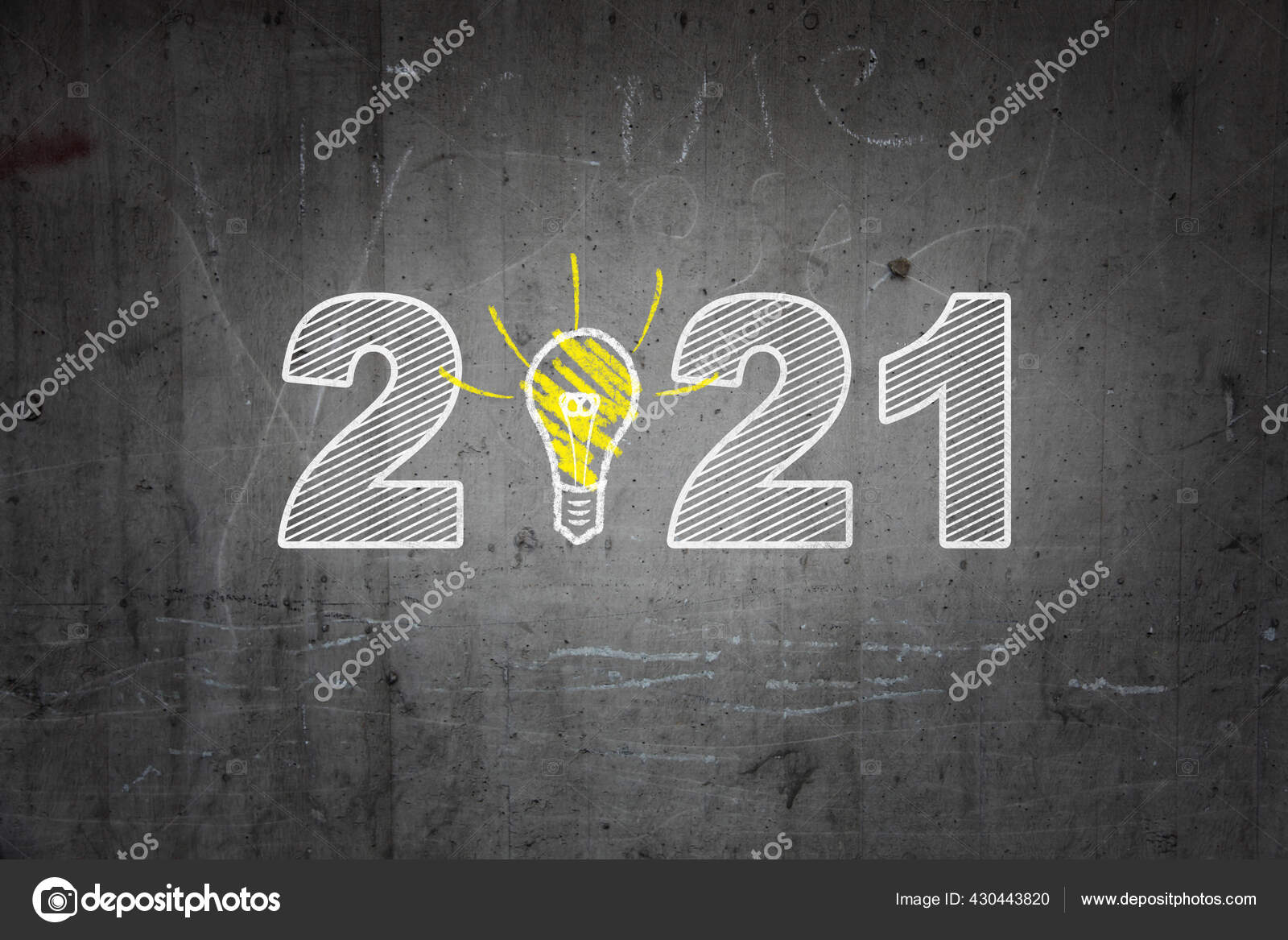 Creative Design Concept New Year Festival — Stock Photo ...