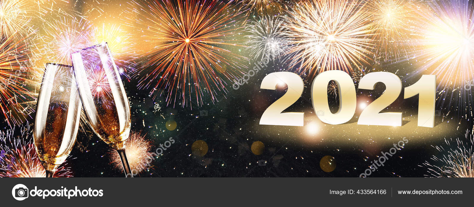 Creative Design Concept New Year Festival — Stock Photo ...