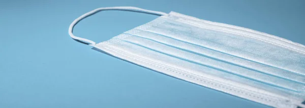 Typical surgical mask to cover mouth, nose. Protection concept, against ...