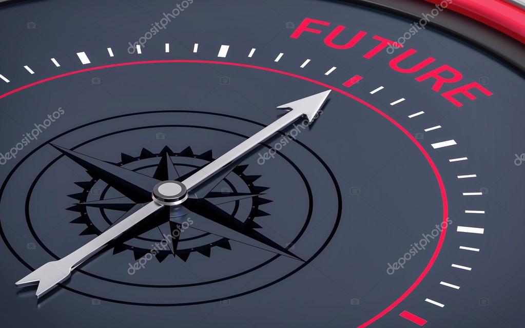 3D Compass. Future Word Stock Photo by ©Ivanc7 105543160