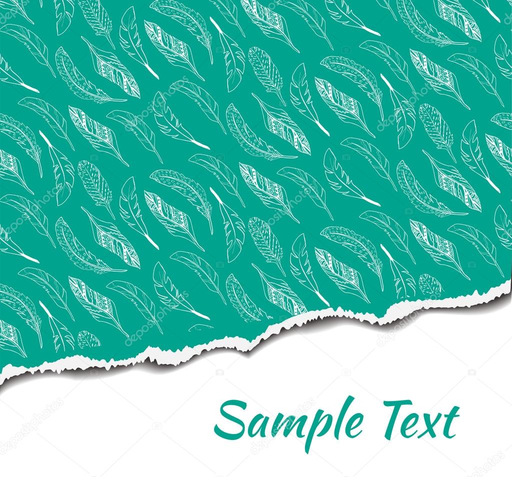 Vector illustration of ripped paper with place for your image or text ...