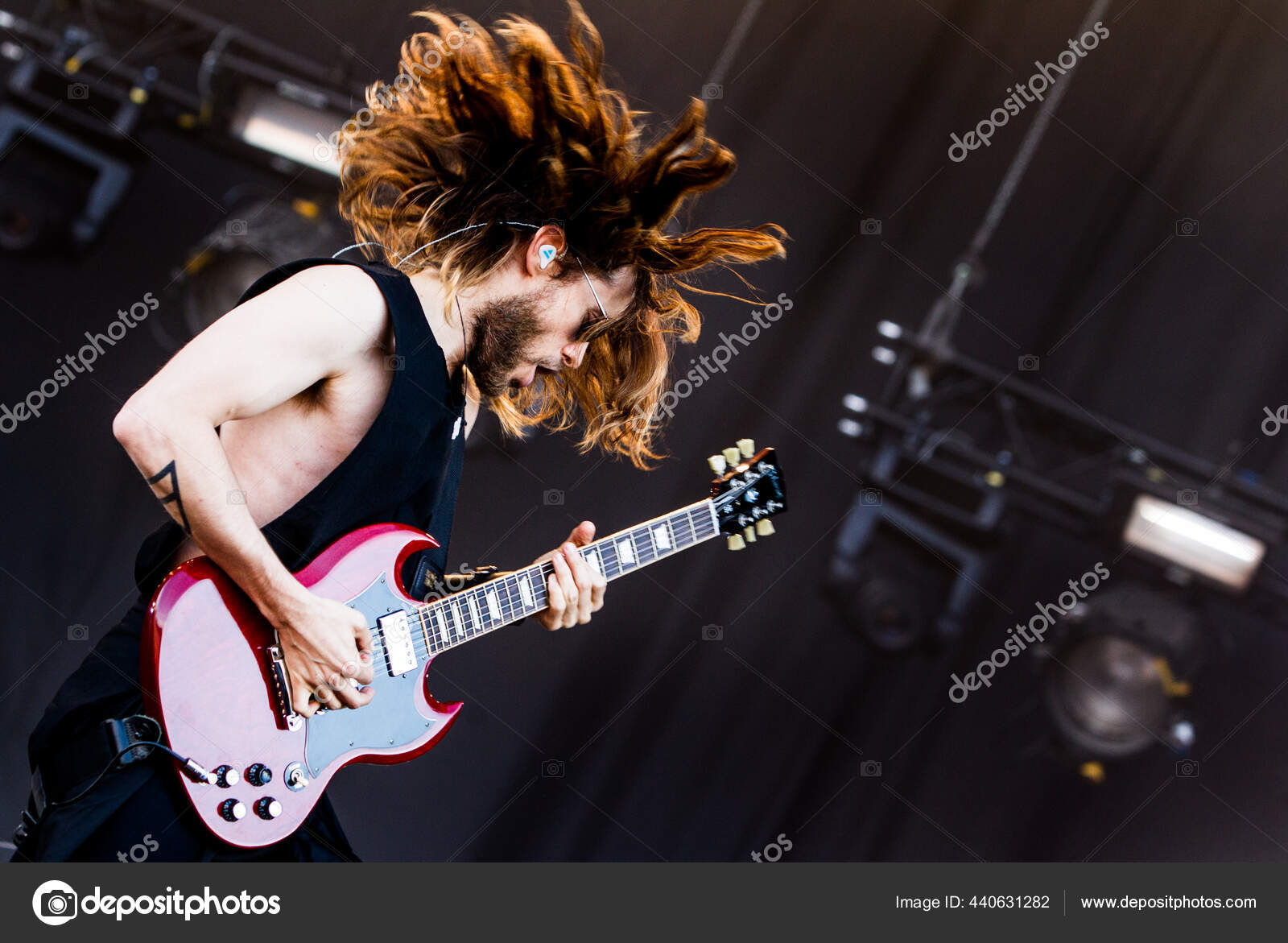 Thirty Seconds Mars Band Performing Pinkpop Music Festival Landgraaf ...
